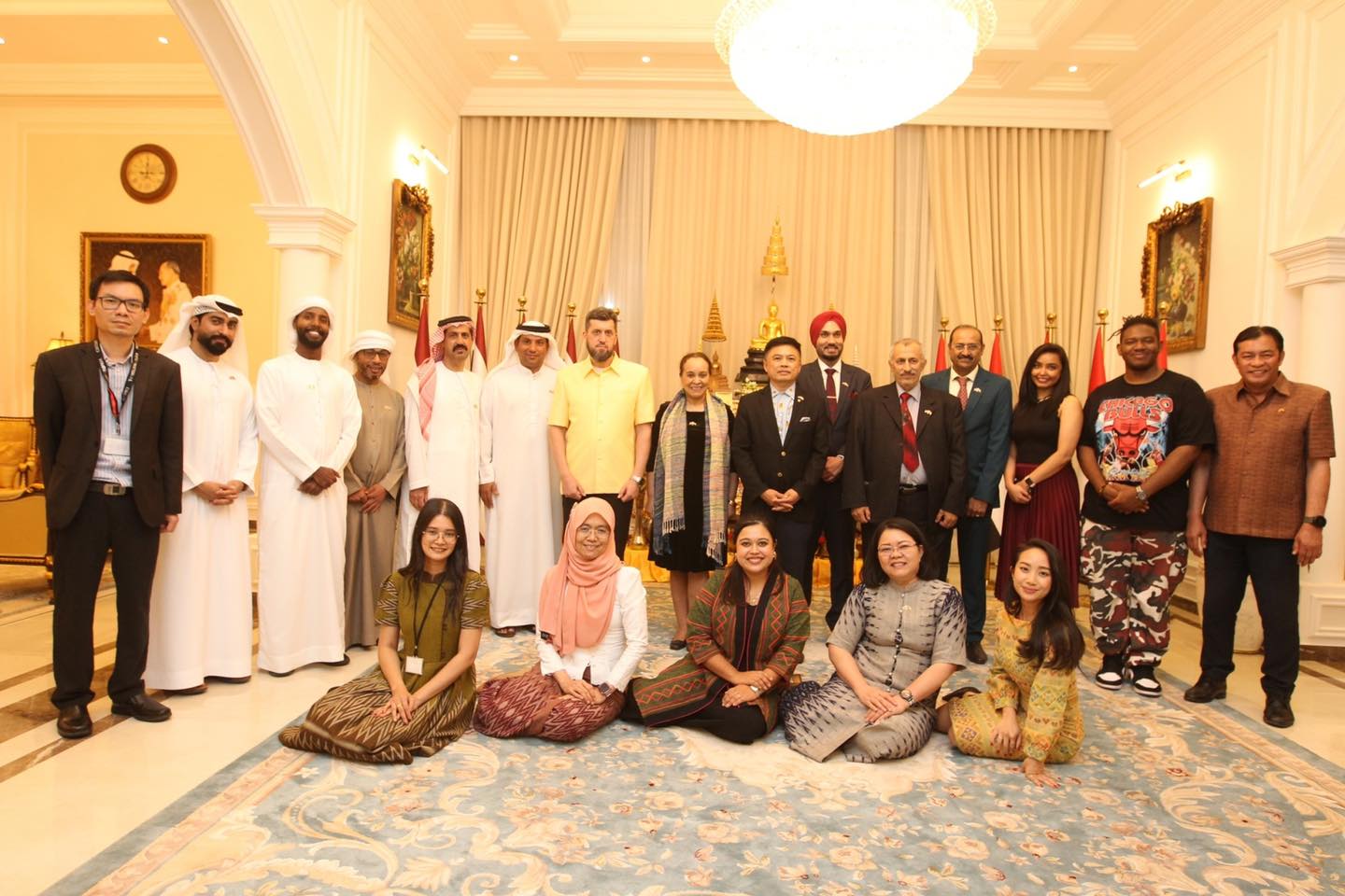 A get-together reception at the Embassy for the local press, media ...