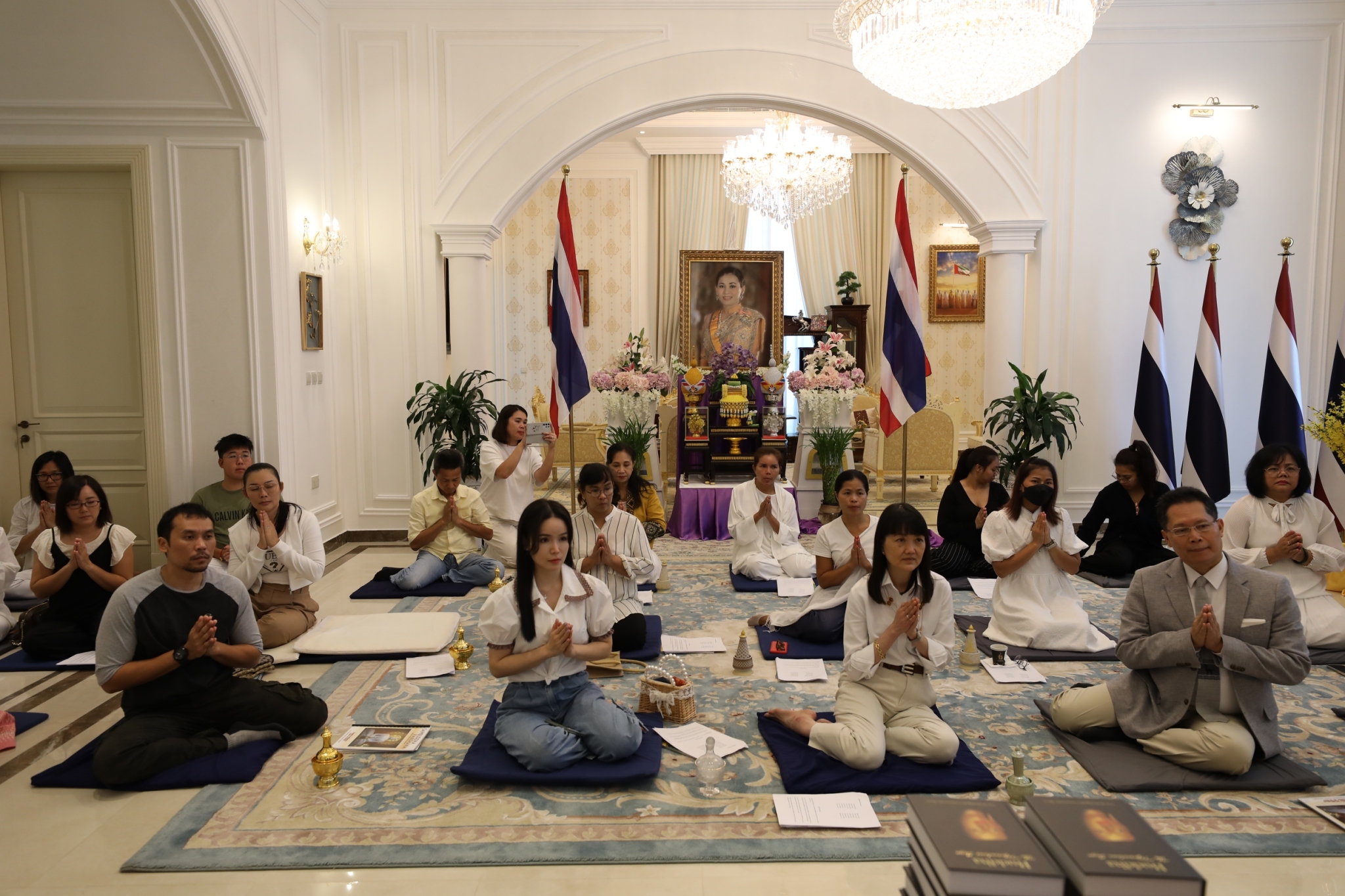 A Buddhist ceremony to commemorate the auspicious occasion of the ...
