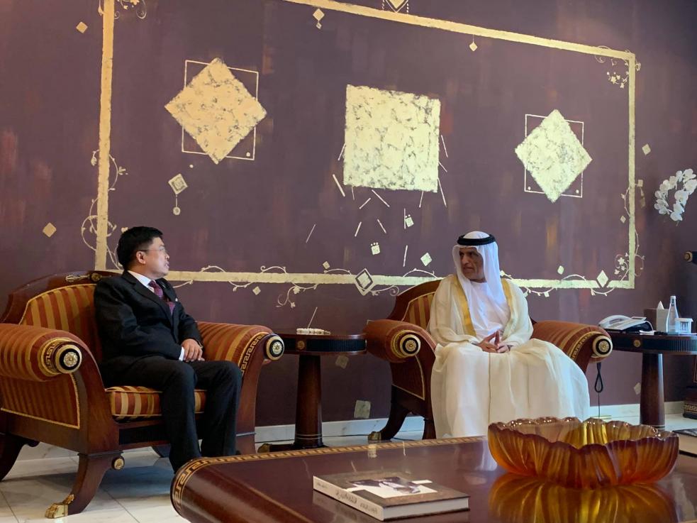 A courtesy audience to His Highness Sheikh Saud bin Saqr Al Qasimi ...