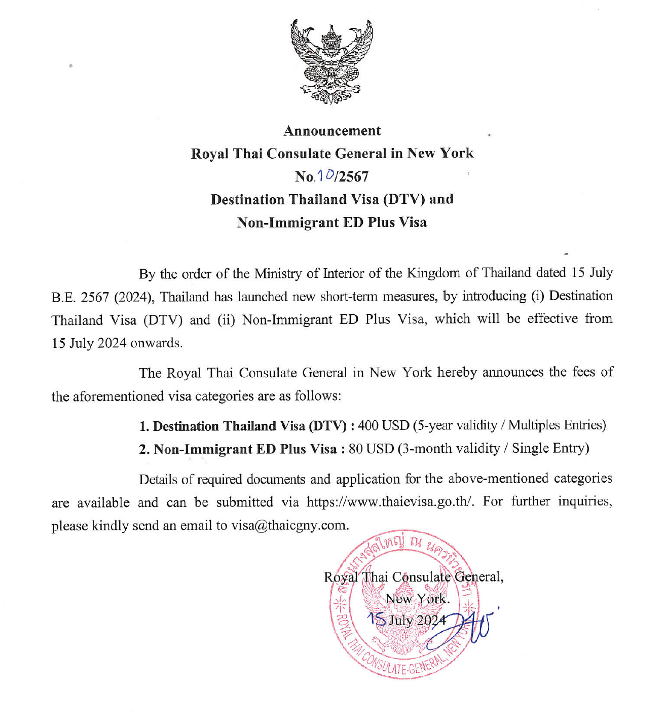 Introducing New Short Term Visa; DTV and ED Plus Visa to Thailand ...