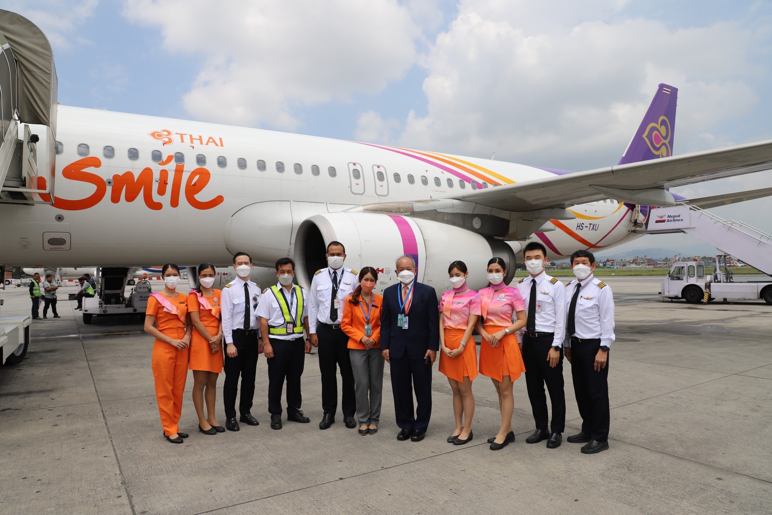 Ambassador of Thailand welcomes inaugural flight of Thai Smile from Bangkok to Kathmandu - สถาน ...