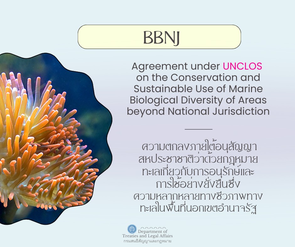คณะรัฐมนตรีมีมติอนุมัติการลงนามความตกลง BBNJ ของประเทศไทย - กรม ...