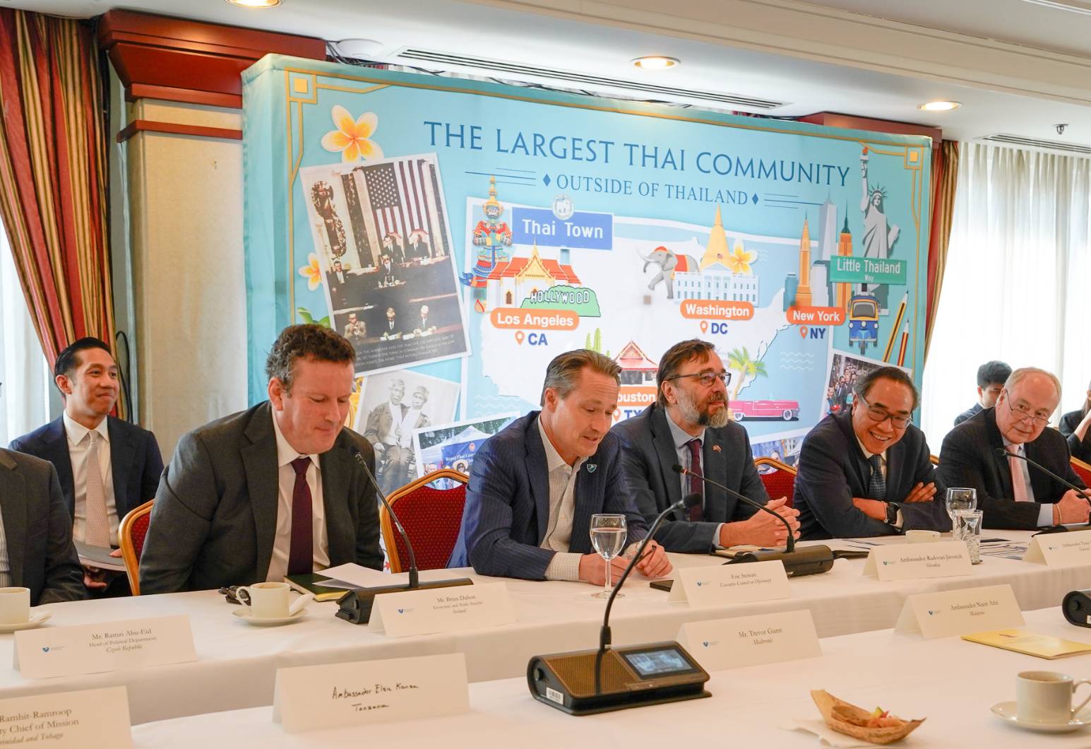 Ambassador Tanee Sangrat and the ECD hold a roundtable discussion with ...