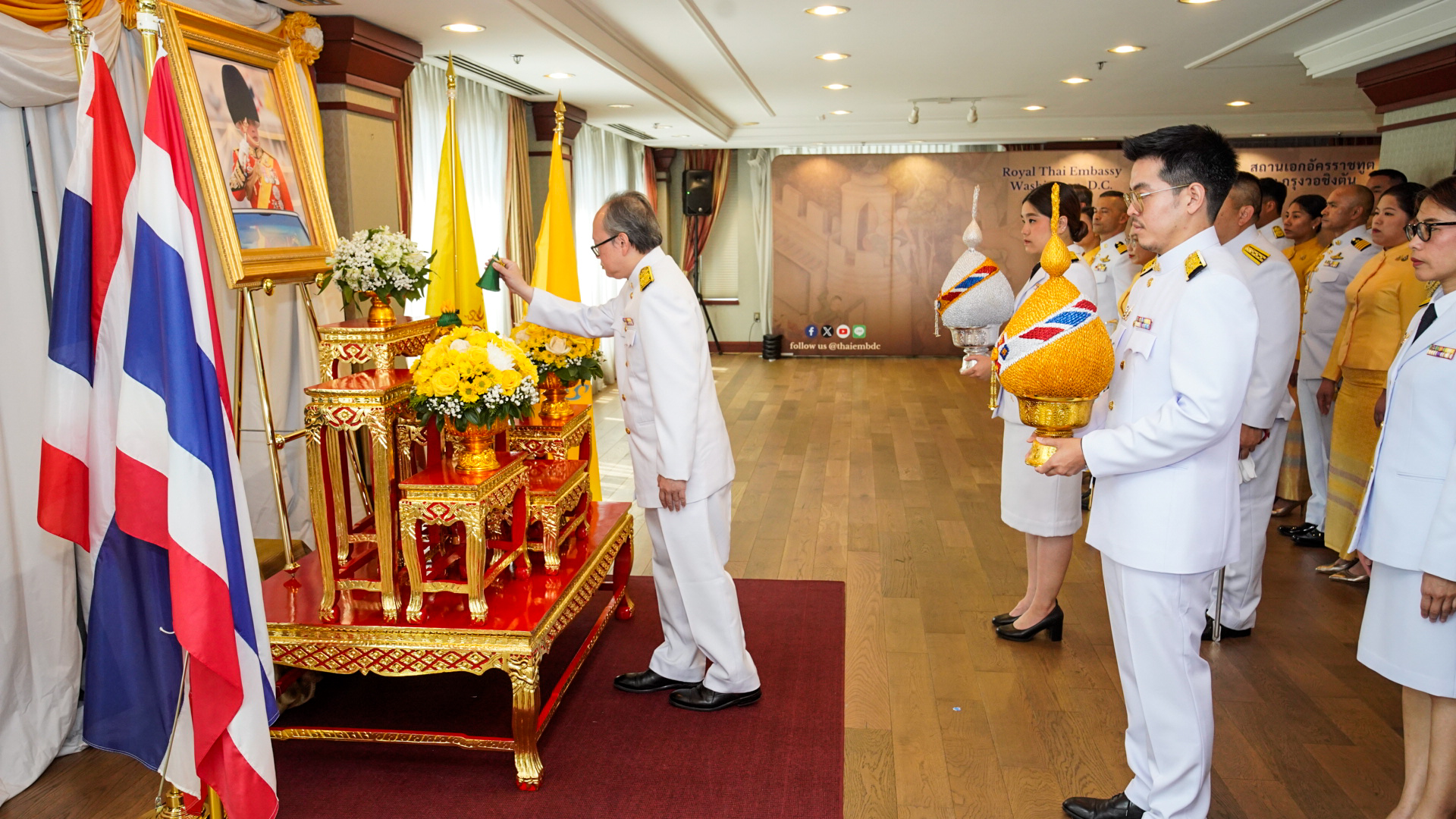 The Royal Thai Embassy in Washington, D.C. Organizes Ceremonies to Celebrate the Auspicious ...