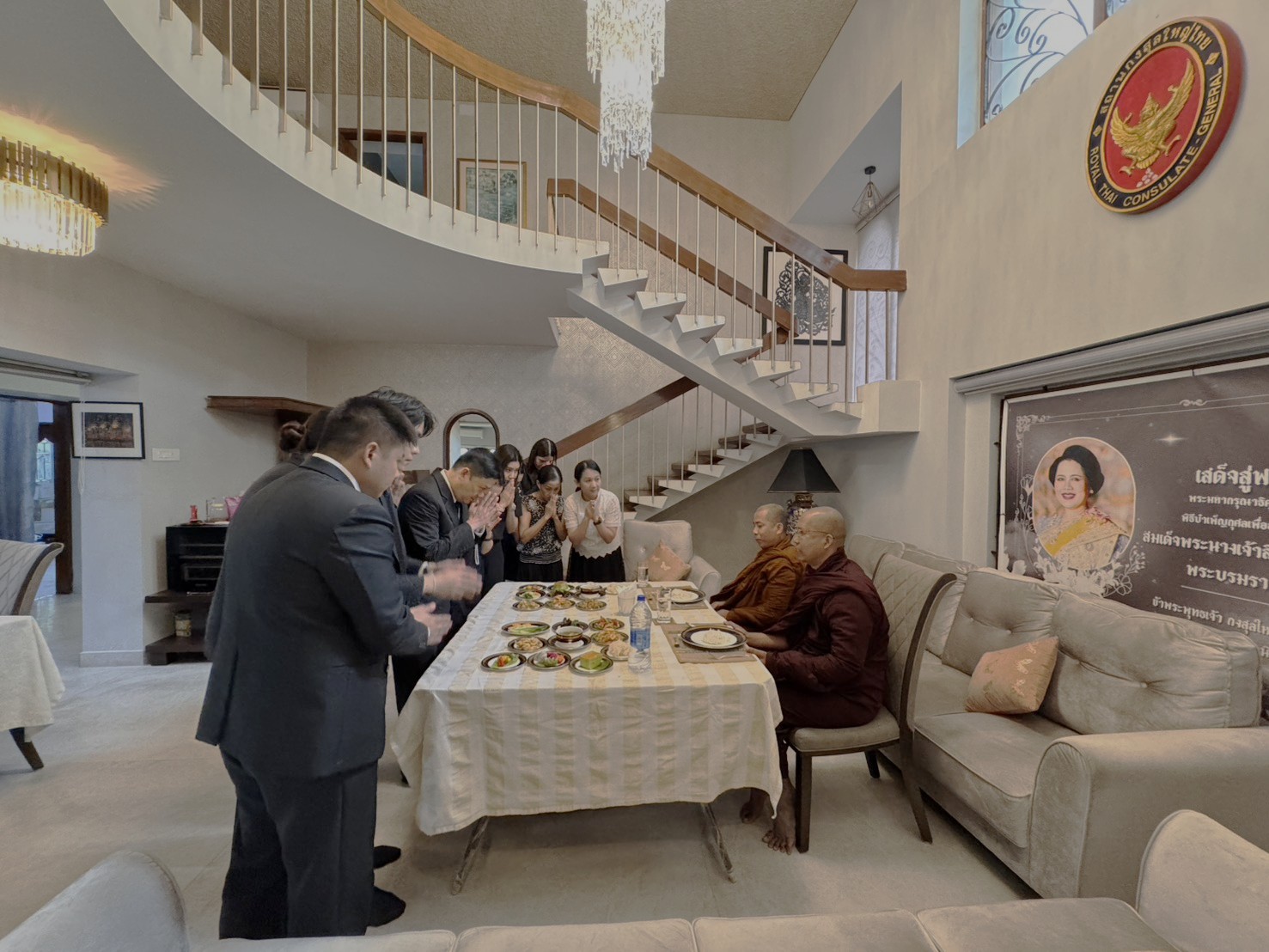 Consul General Together With Officials And Staffs Along With Their