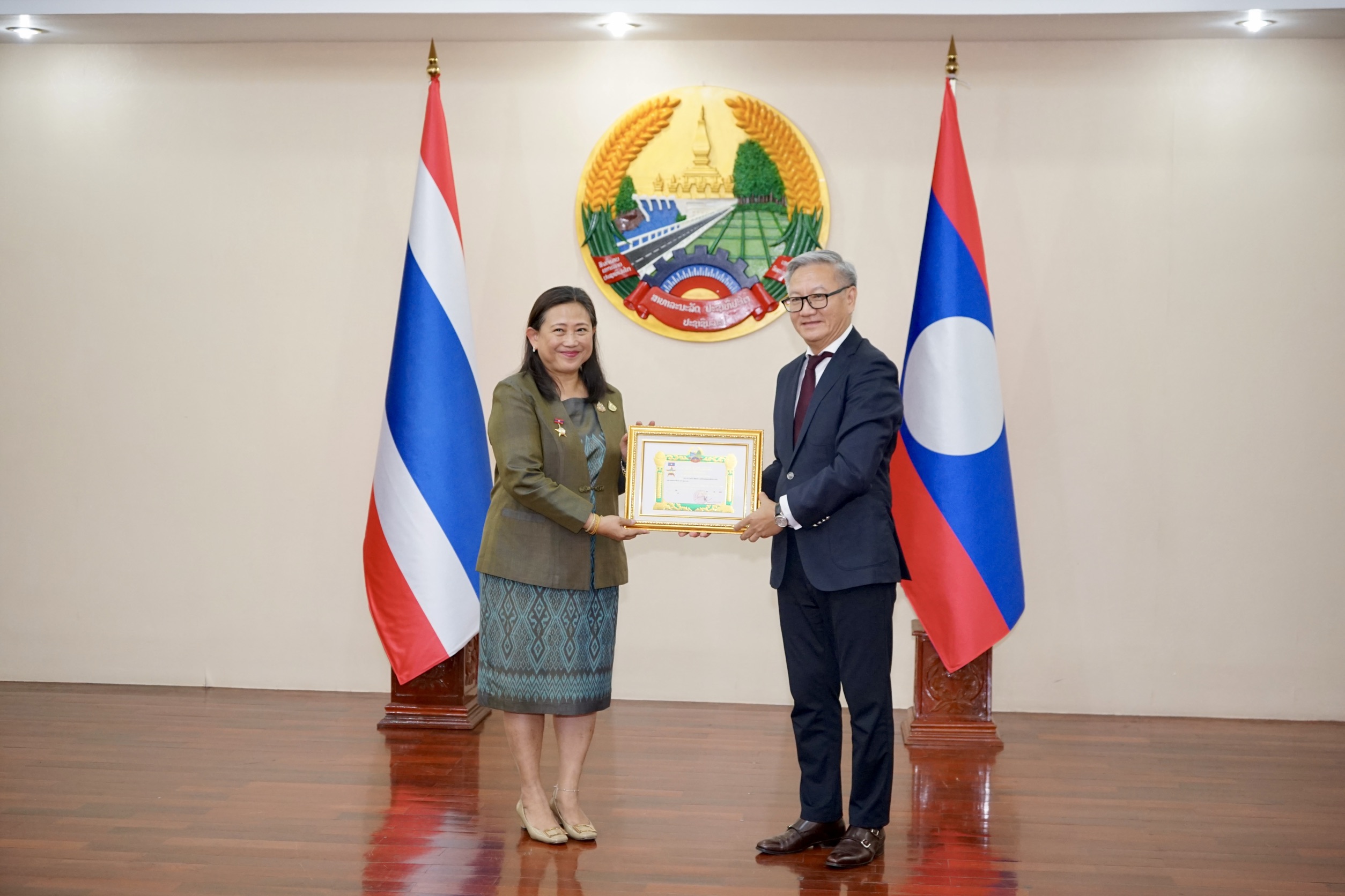 The Government of the Lao PDR Confers the Cross of Friendship Medal on ...