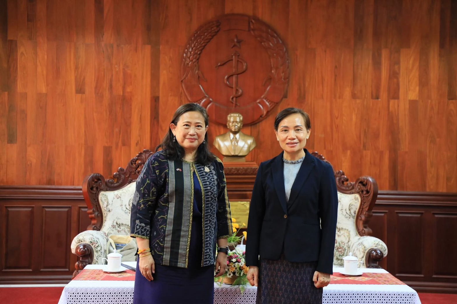Ambassador paid a courtesy call on H.E. Mrs. Baykham Khattiya, Minister ...