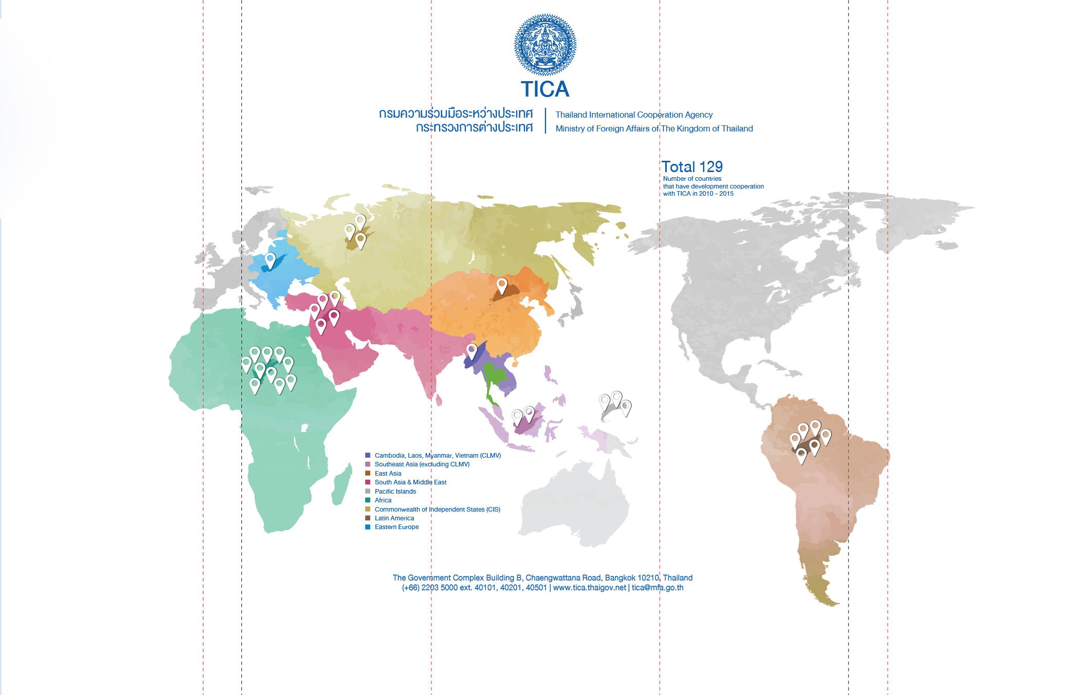 World Map Backdrop version 1 - กรมความร่วมมือระหว่างประเทศ