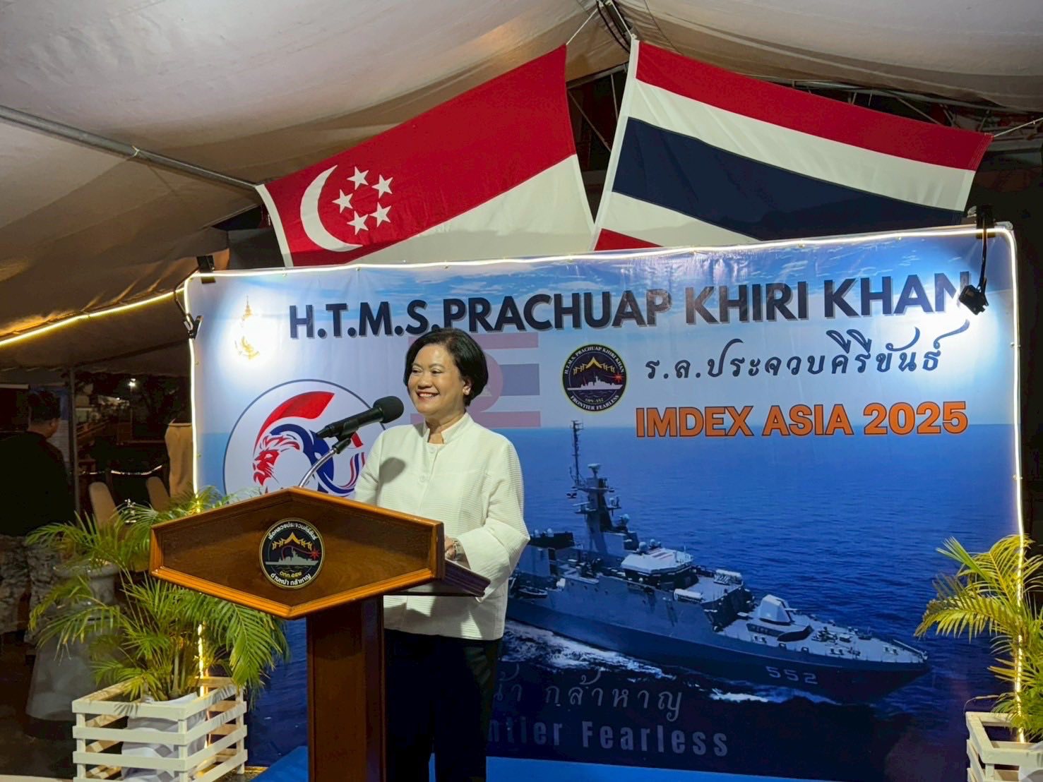 Ambassador of Thailand to Singapore, co-hosted a reception on board ...