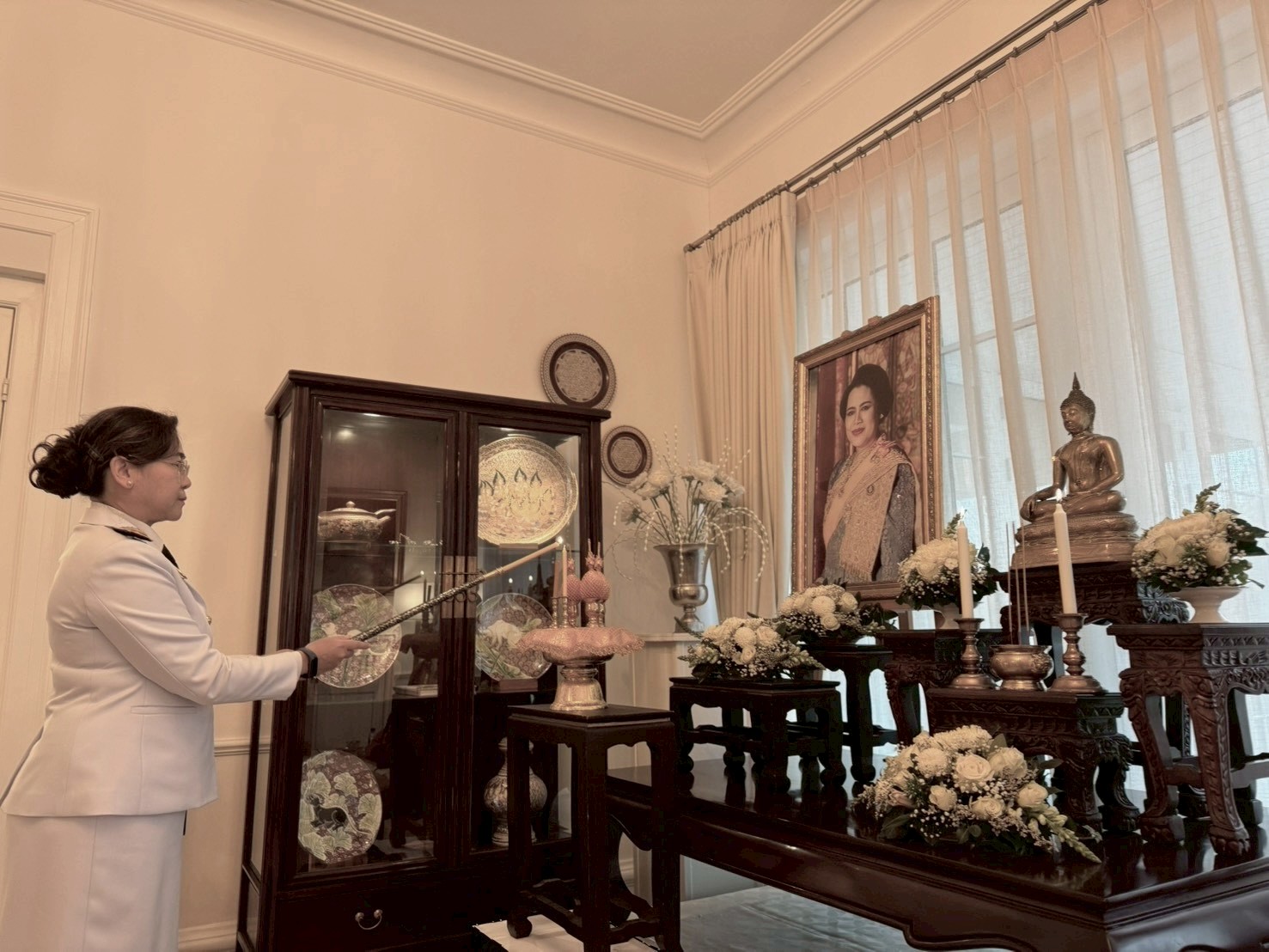 Royal Thai Embassy in Copenhagen organized the 15th-day merit-making ...