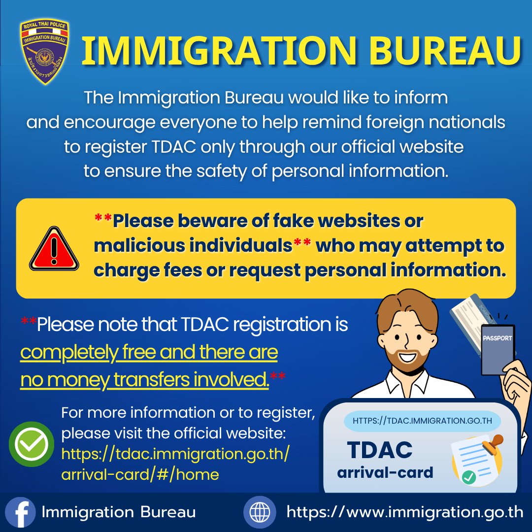 📣Press Release📣 The Immigration Bureau would like to inform and ...
