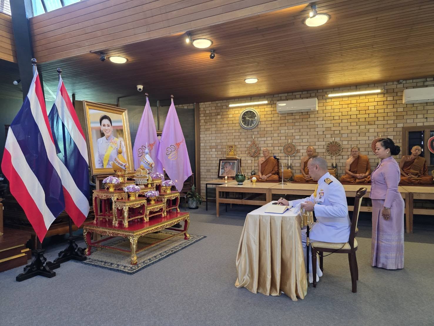 Ambassador of Thailand, presided over the ceremony to celebrate the Auspicious Occasion of Her ...