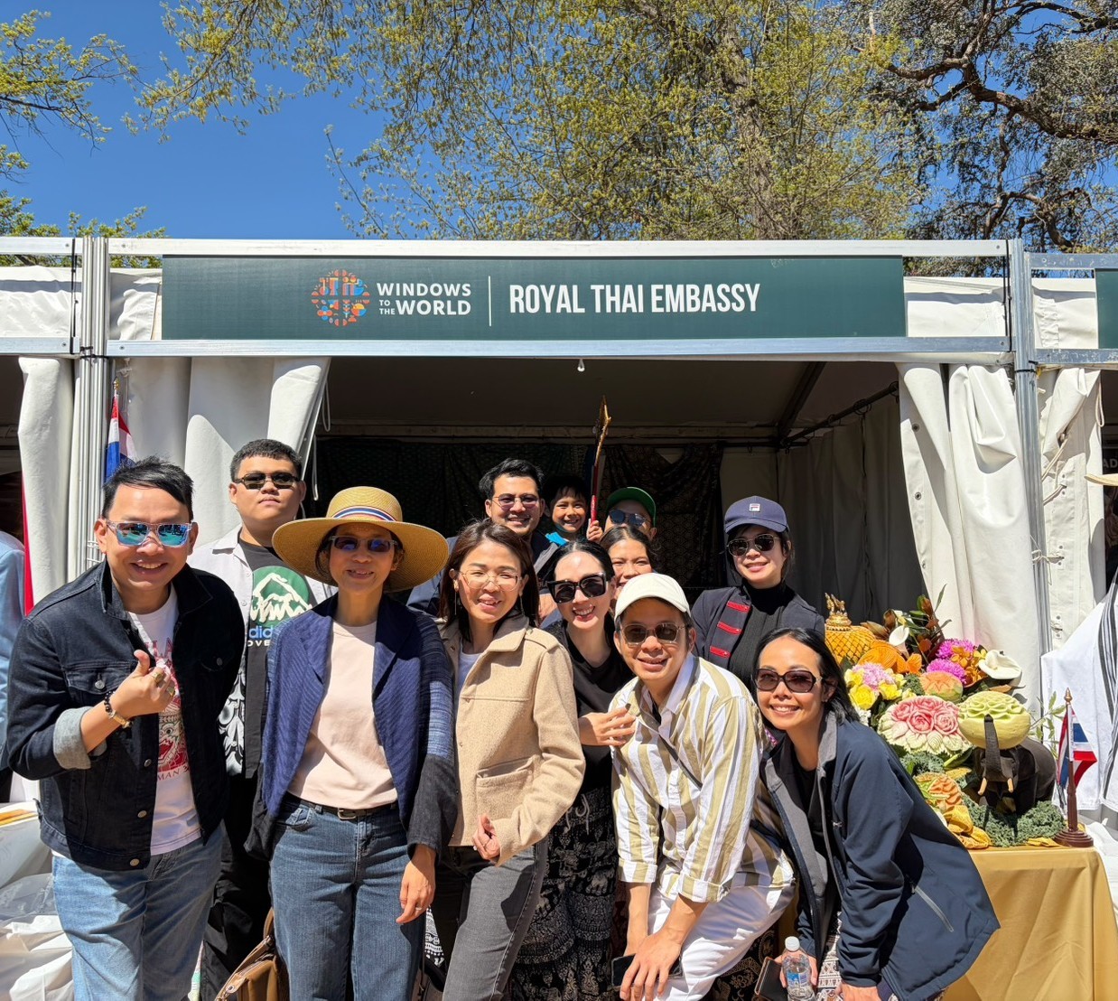 The Royal Thai Embassy in Canberra participated in the Windows to the World Activation at ...