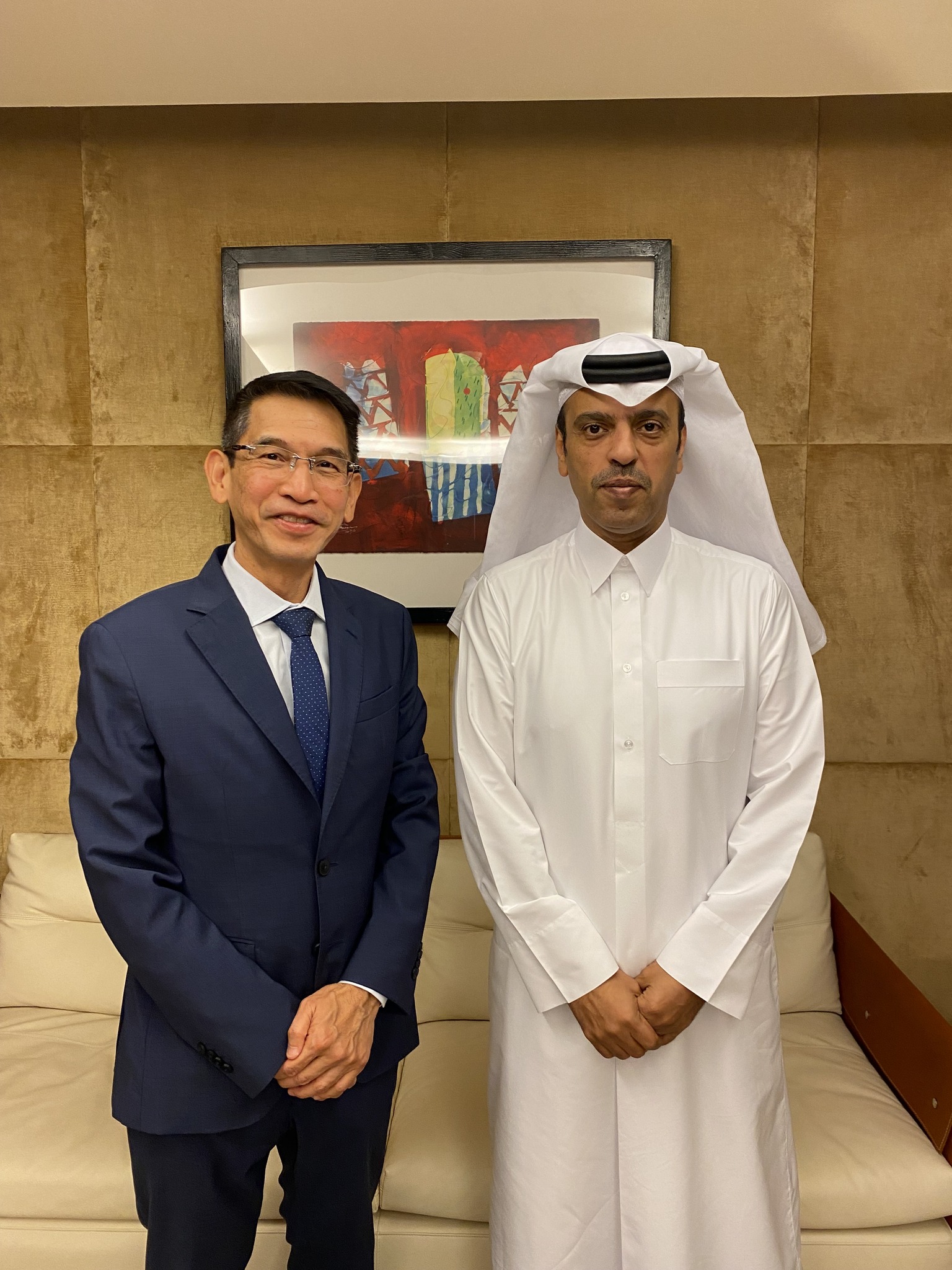 เอกอัครราชทูต ณ กรุงโดฮา พบหารือ CEO ธนาคาร QNB - Royal Thai Embassy, Doha