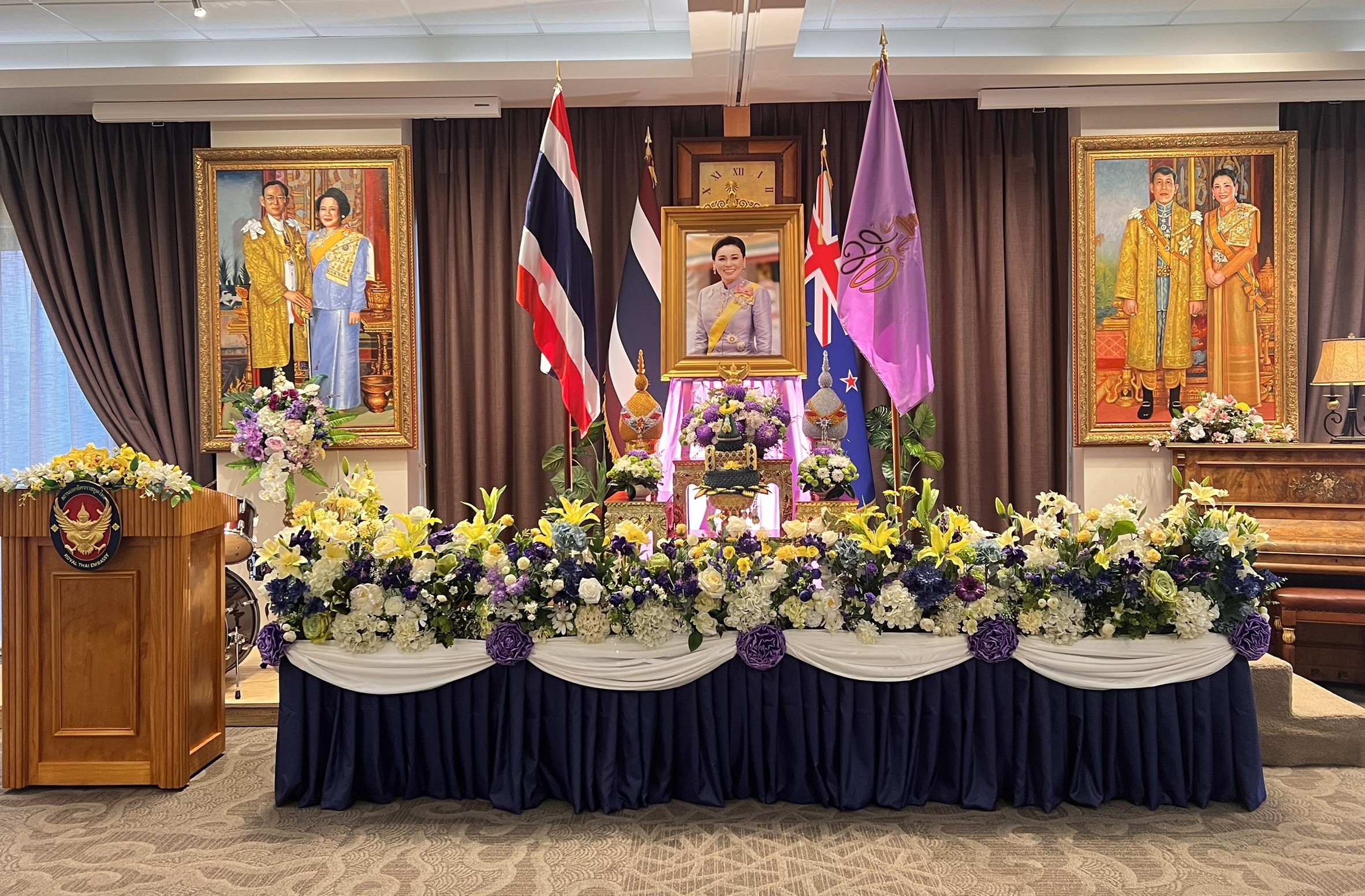 สถานเอกอัครราชทูต ณ กรุงเวลลิงตัน จัดกิจกรรมเฉลิมพระเกียรติ เนื่องใน ...