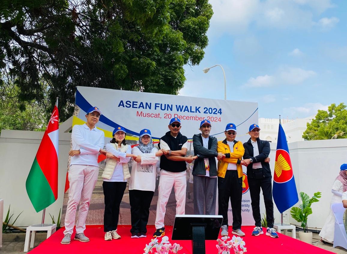 สถานเอกอัครราชทูต ณ กรุงมัสกัต ร่วมกิจกรรม ASEAN Fun Walk 2024 - สถาน ...