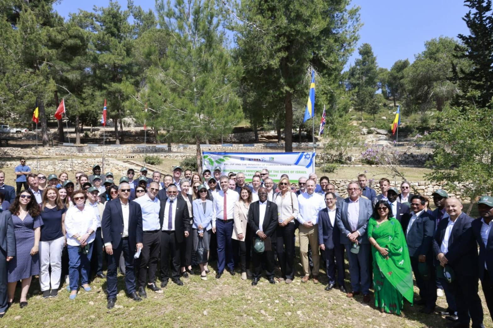 Ambassador participated in the tree planting ceremony to celebrate 75th ...