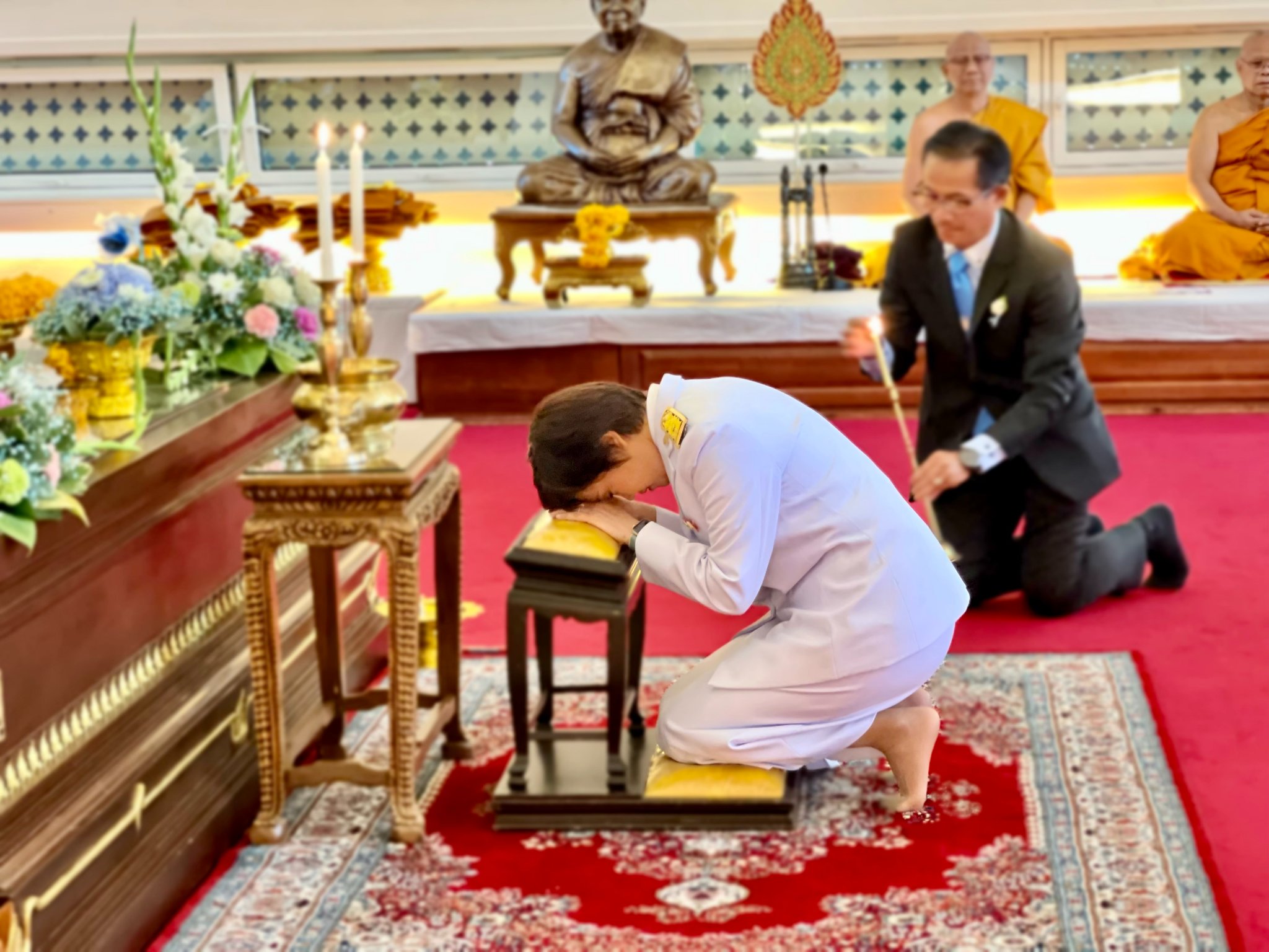 Ambassador of Thailand to Norway, presided over the Buddhist merit ...