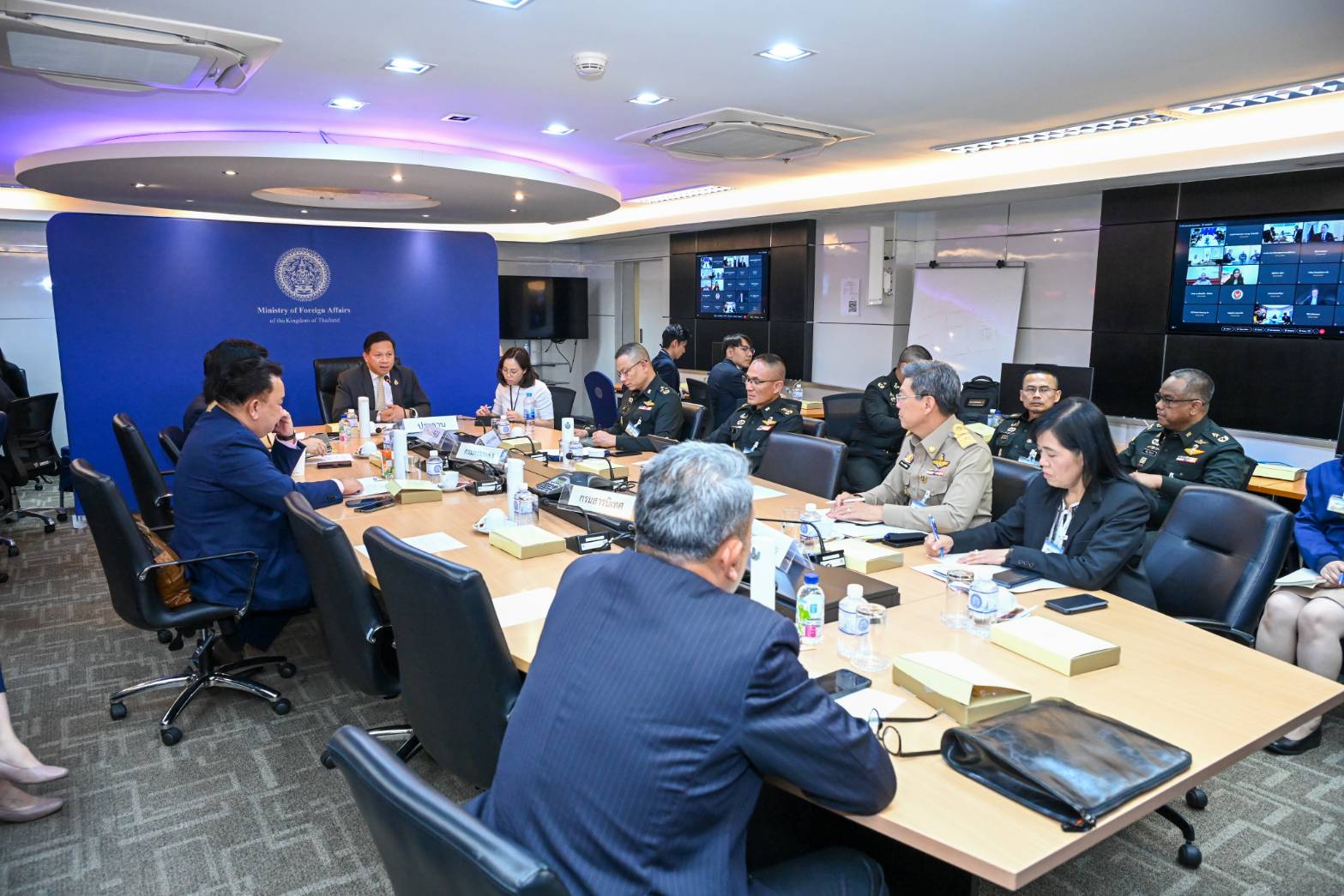 Deputy Permanent Secretary for Foreign Affairs chairs a meeting of the ...