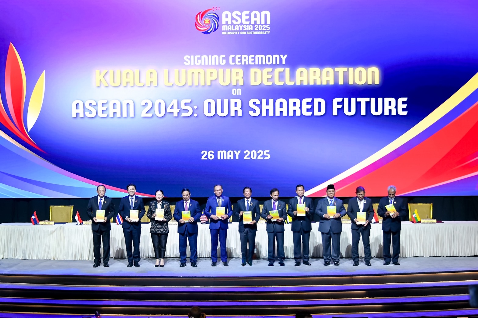 Minister of Foreign Affairs witnesses the signing of “Kuala Lumpur Declaration on ASEAN 2045 ...