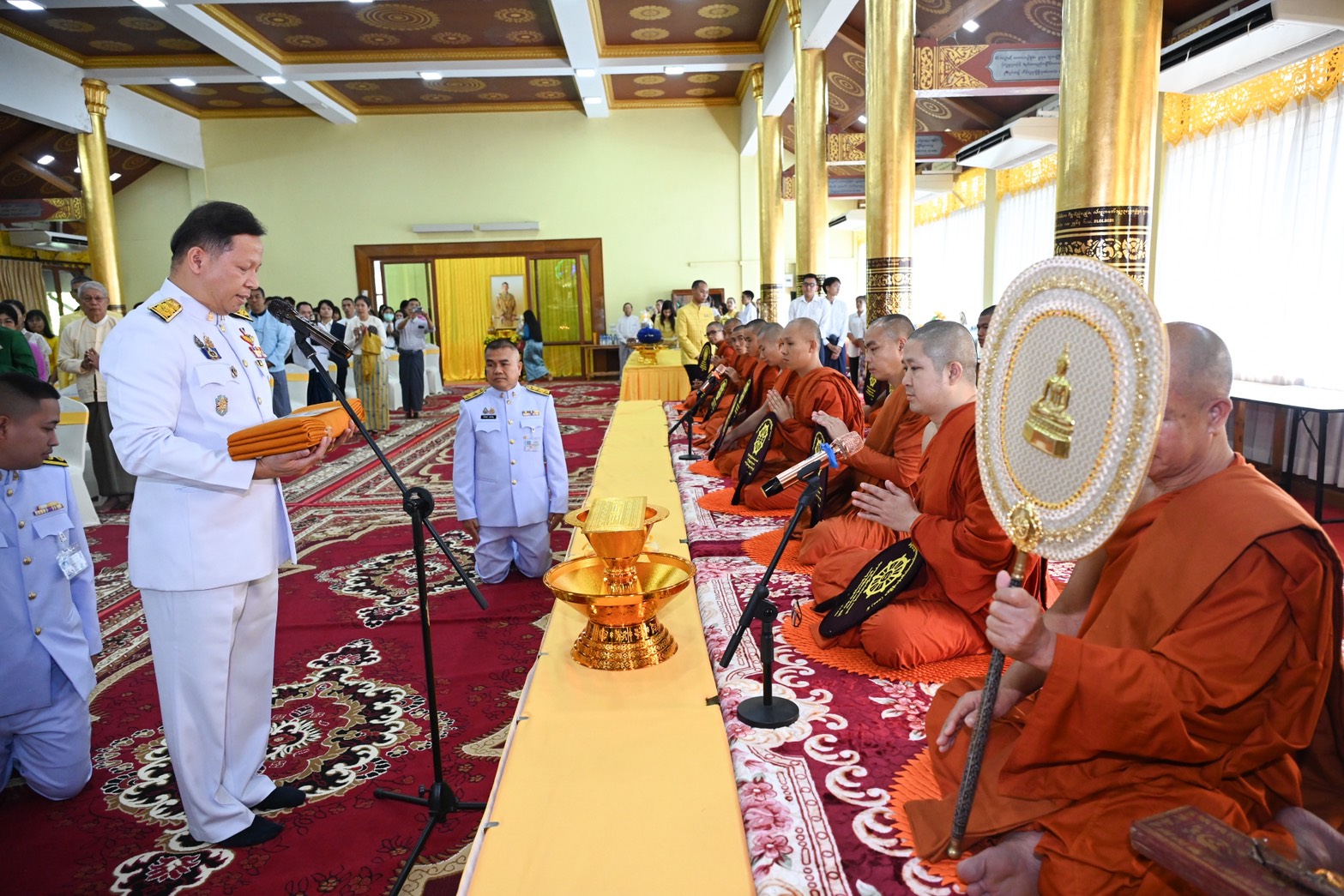The Ministry of Foreign Affairs presents the Royal Kathina Robes to the ...