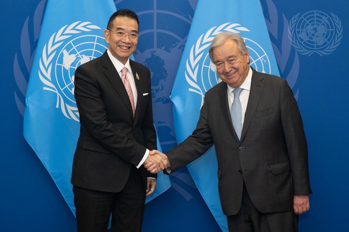 Minister of Foreign Affairs discusses with United Nations Secretary ...