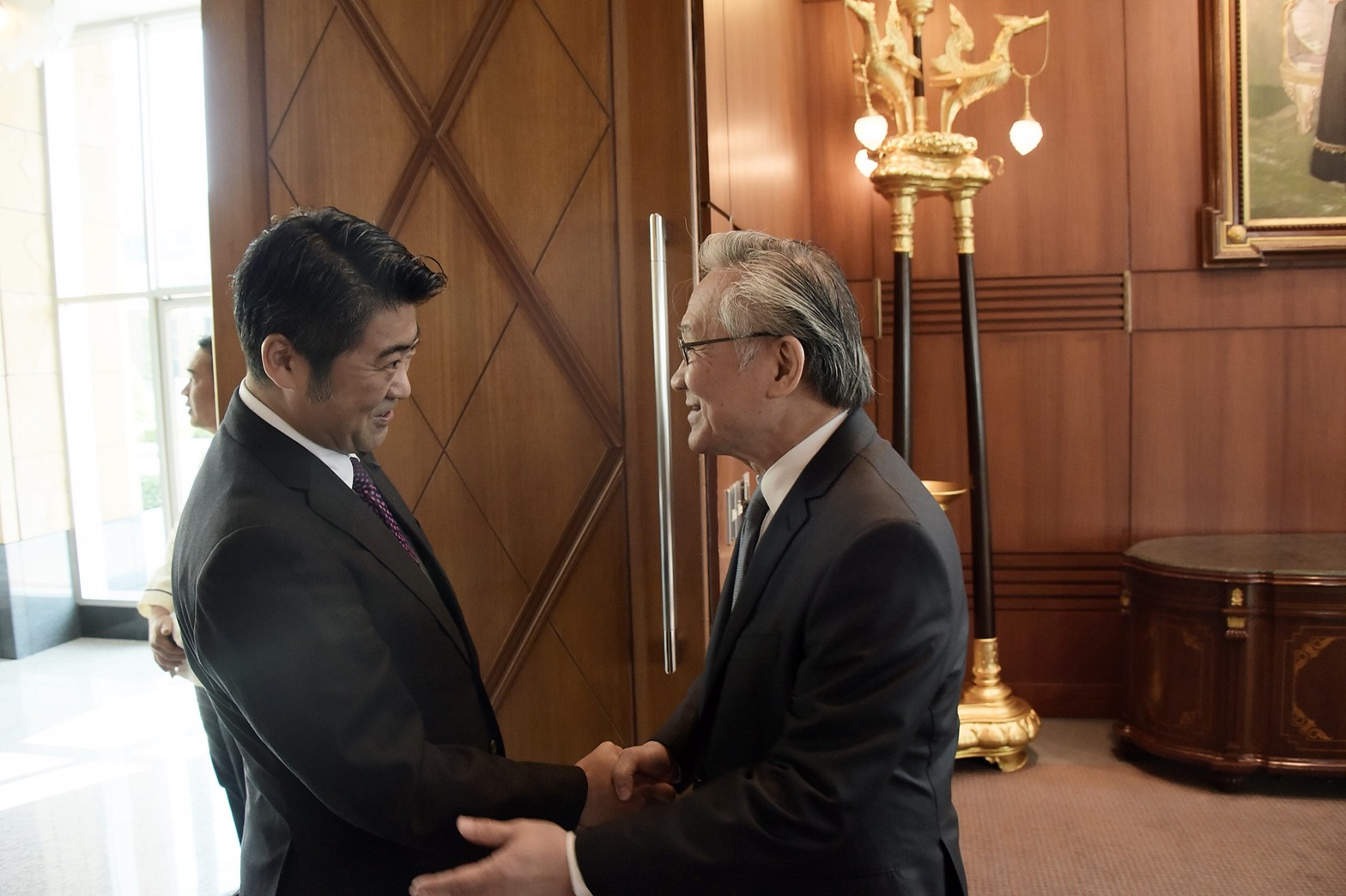 Delegation of members of the National Diet of Japan and representatives ...