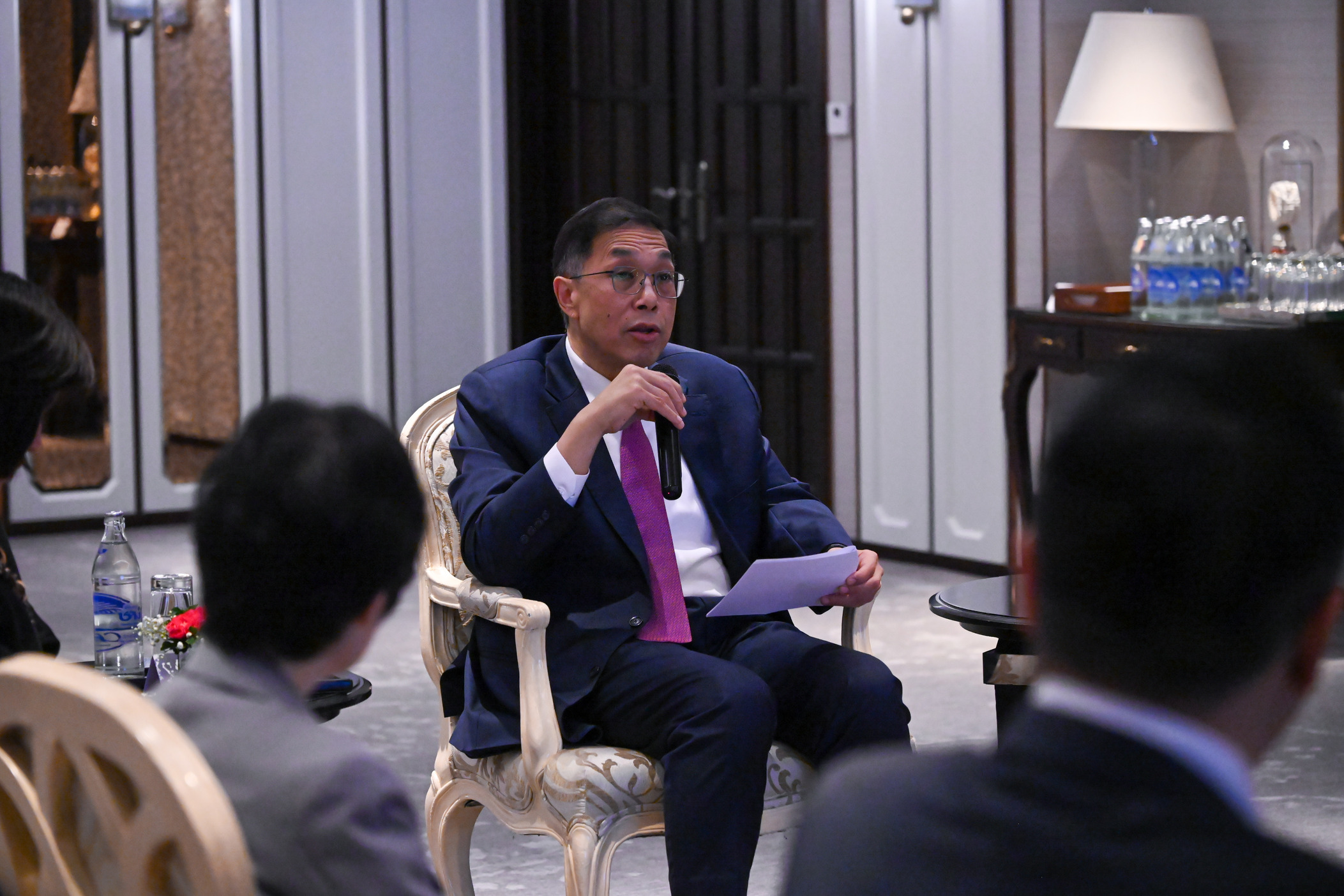 Secretary to the Minister of Foreign Affairs chairs the debrief session ...