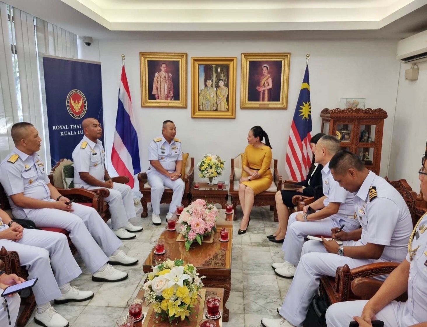 Ambassador received VAdm Charatkiat Chaiphan, Commander, 2nd Naval Area ...