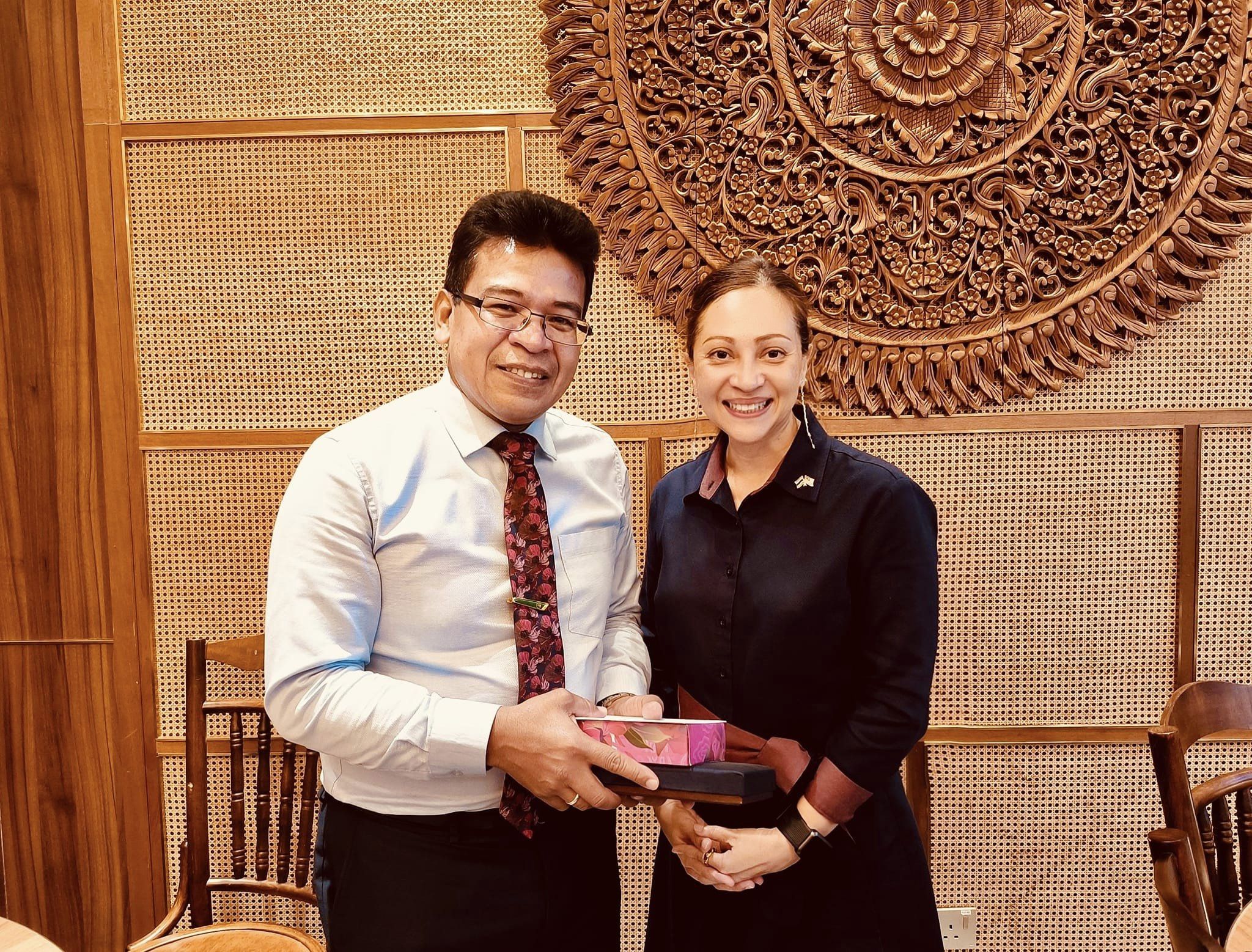 Ambassador hosted a farewell lunch for the Chief of Protocol, Ministry ...
