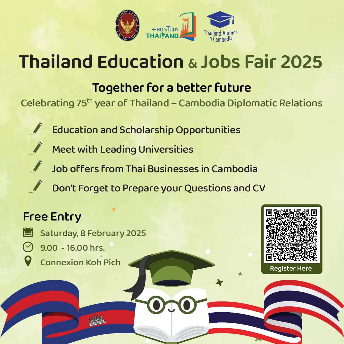 Thailand's Education and Jobs Fair 2025 to be held on 8 February 2025 ...