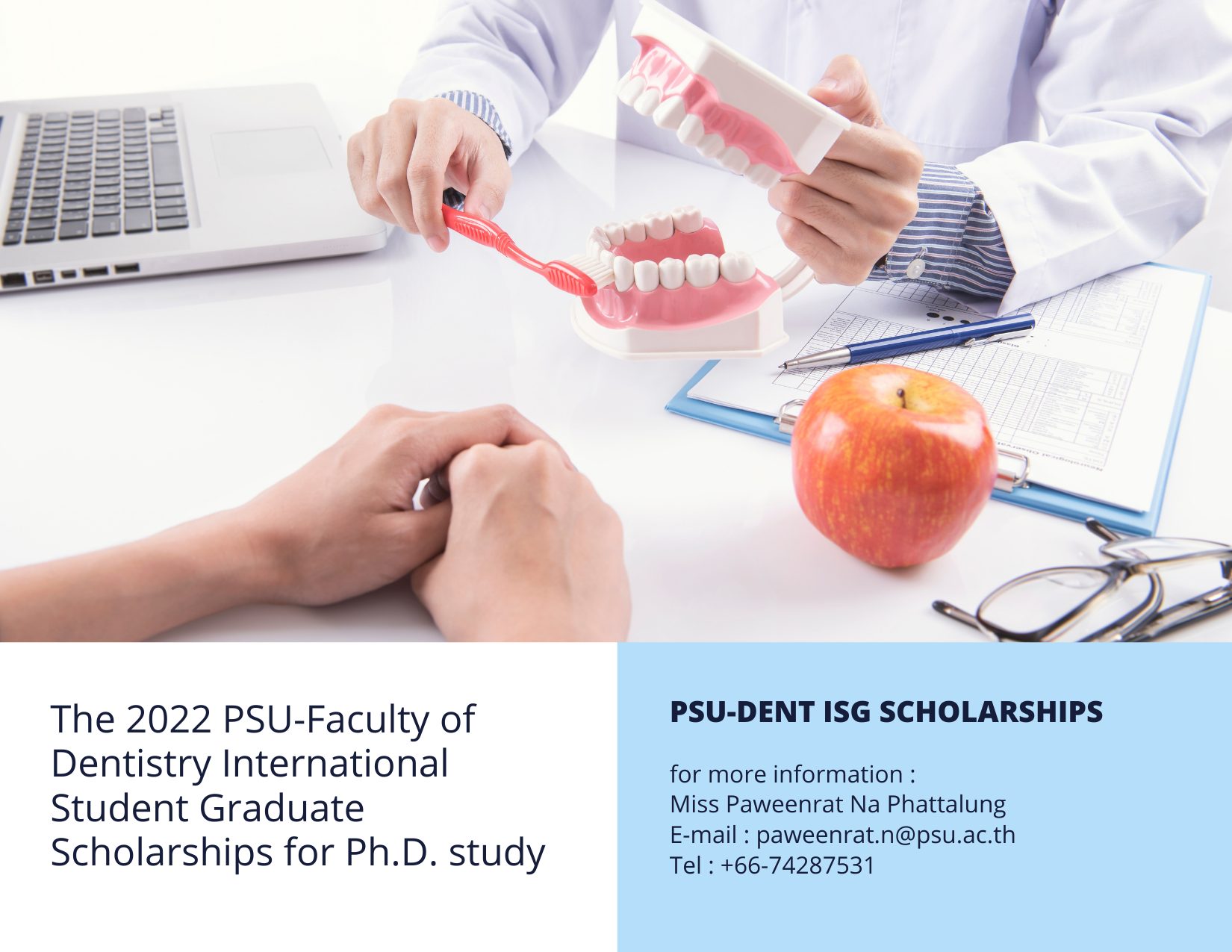 2022 PSU-Dent ISG Scholarship - สถานเอกอัครราชทูต ณ กรุงราบัต Royal ...