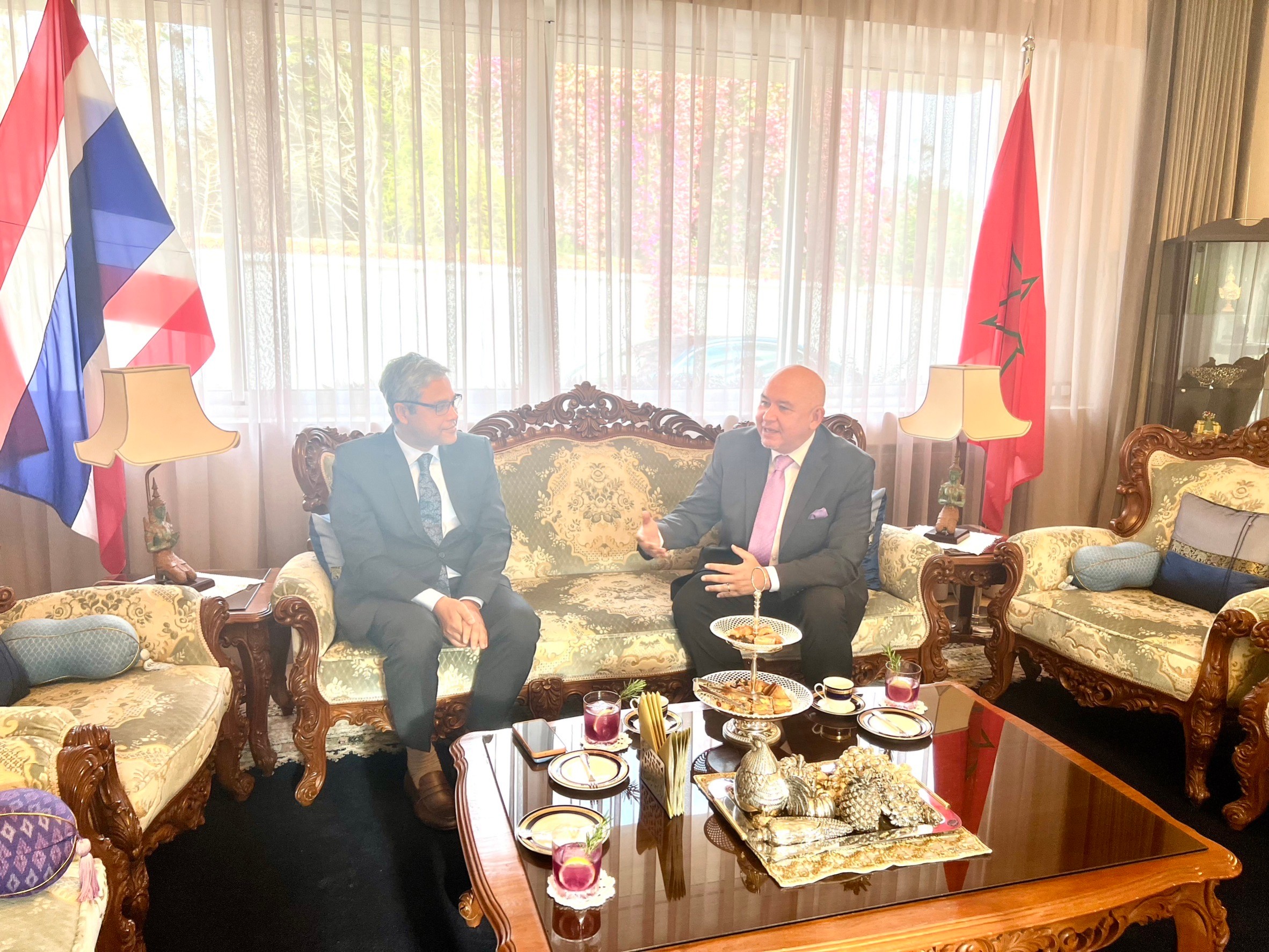 เอกอัครราชทูต ณ กรุงราบัต ให้การต้อนรับเอกอัครราชทูตบังคลาเทศประจำ ...