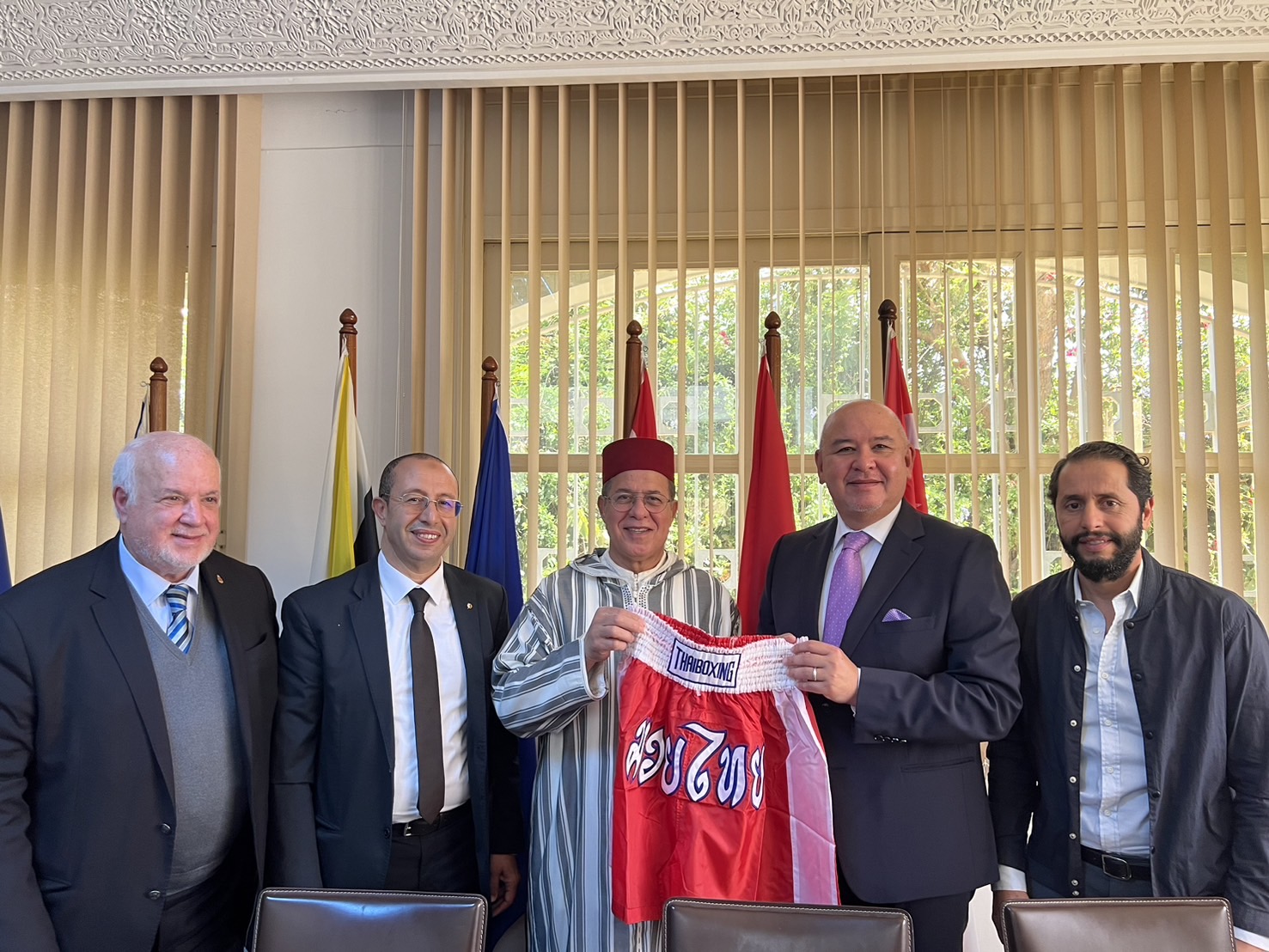 เอกอัครราชทูต ณ กรุงราบัต ให้การต้อนรับรักษาการประธานสมาพันธ์กีฬาคิกบ็ ...