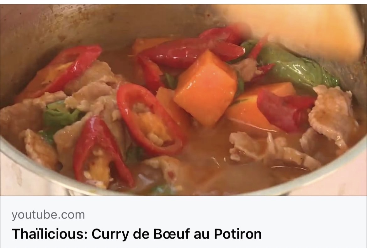 Thaïlicious: Curry de Bœuf au Potiron - สถานเอกอัครราชทูต ณ กรุงราบัต ...