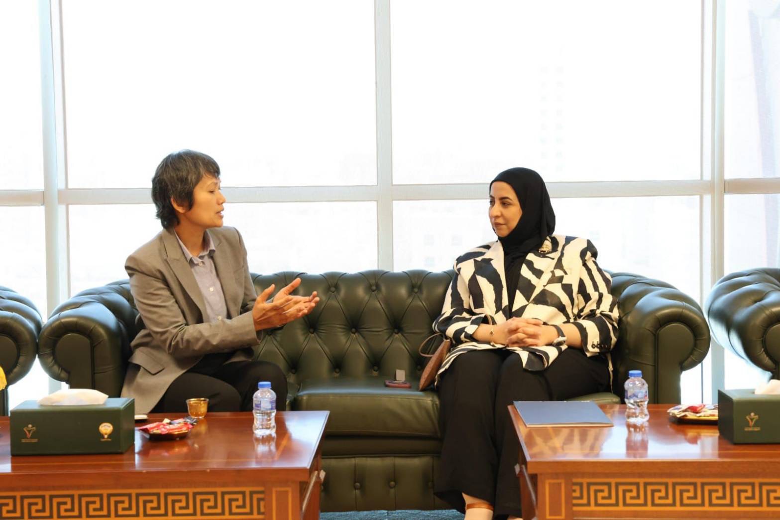 Chargée d'Affaires a.i., had a discussion with Eng. Rabab Al-Osaimi ...