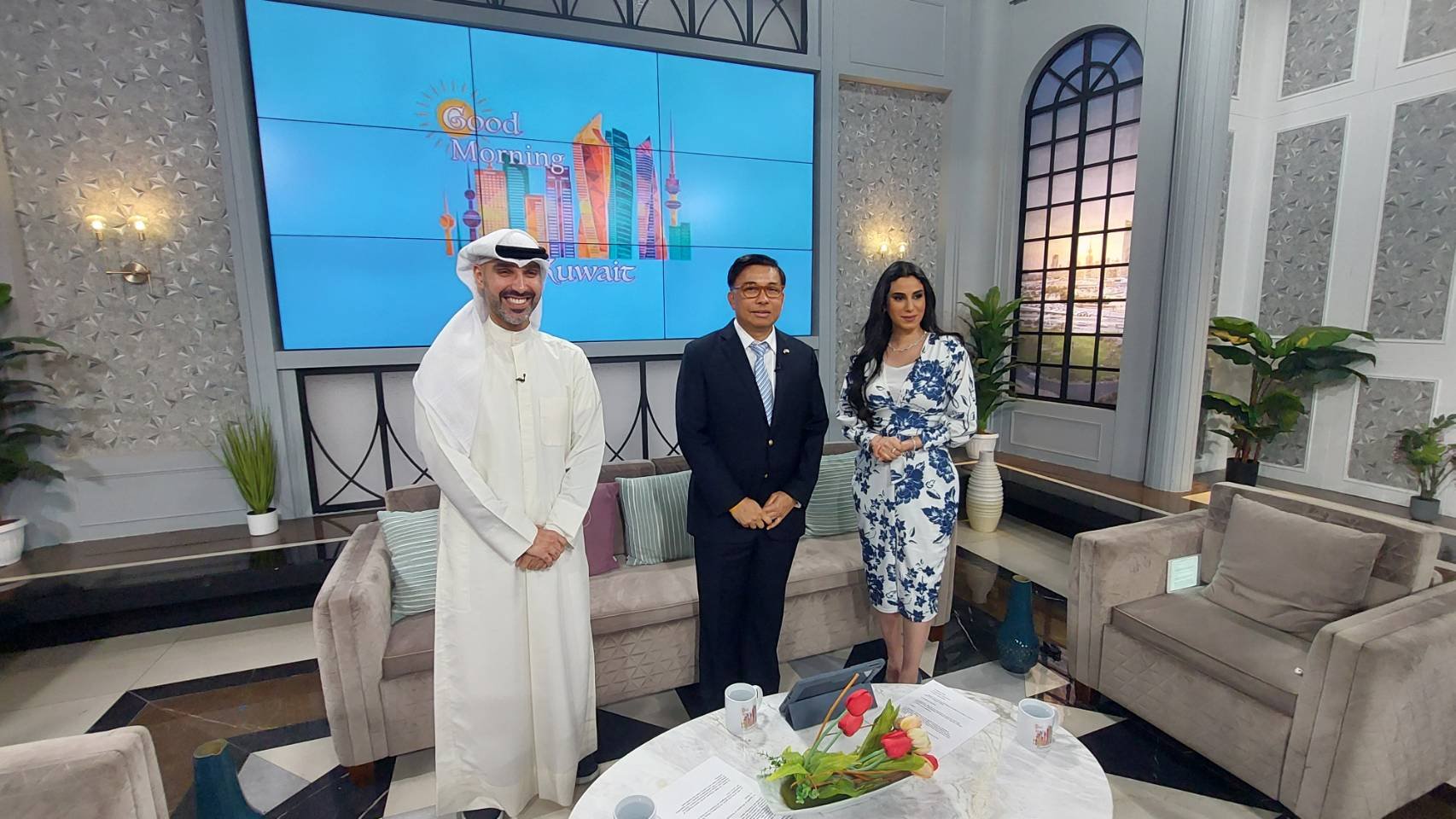 เอกอัครราชทูตฯ ให้สัมภาษณ์ในรายการ Good Morning Kuwait สถานี KTV2 ...