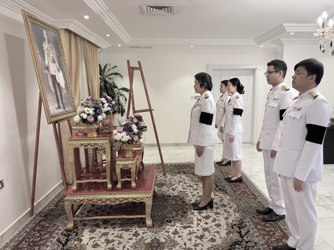 Royal Thai Embassy in Kuwait organised wreath laying ceremony on the ...