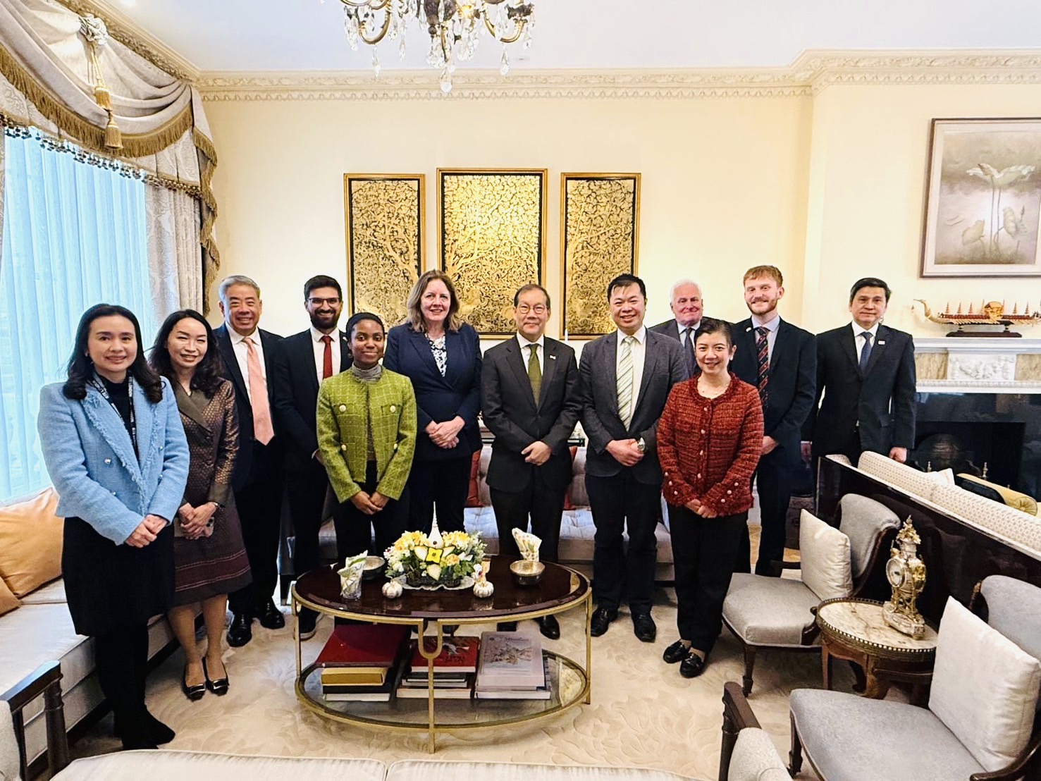 Ambassador hosted a luncheon in honour of Ms. Cathryn Law, Director of ...