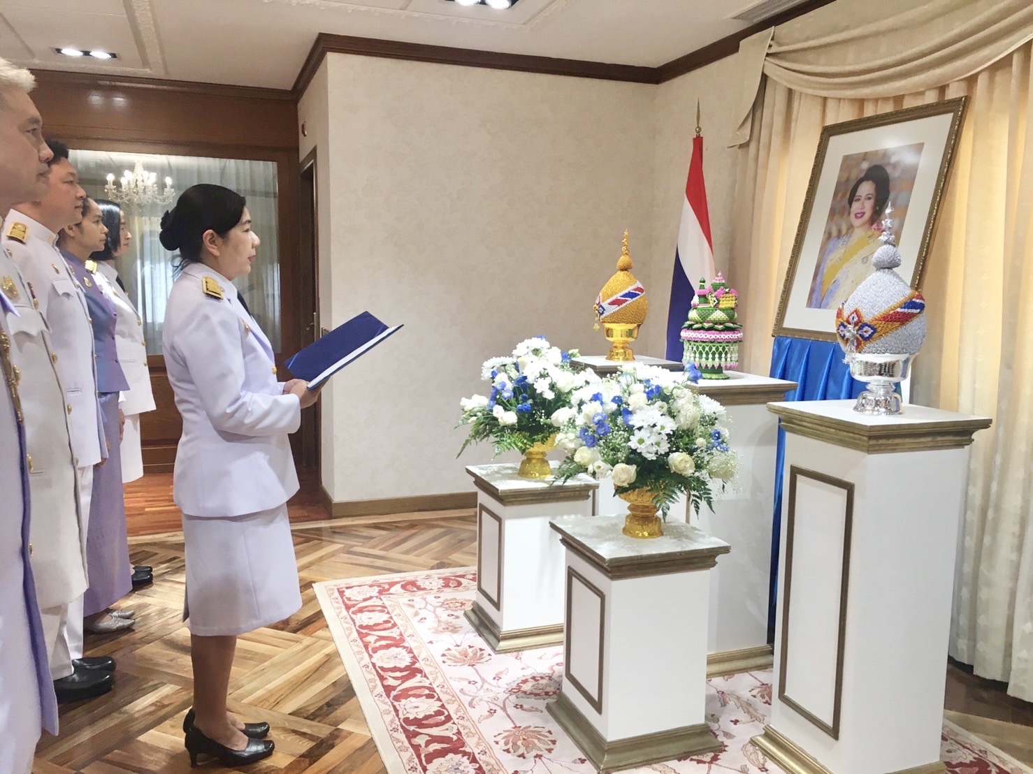 The Royal Thai Embassy in Madrid held a ceremony to offer well-wishes ...