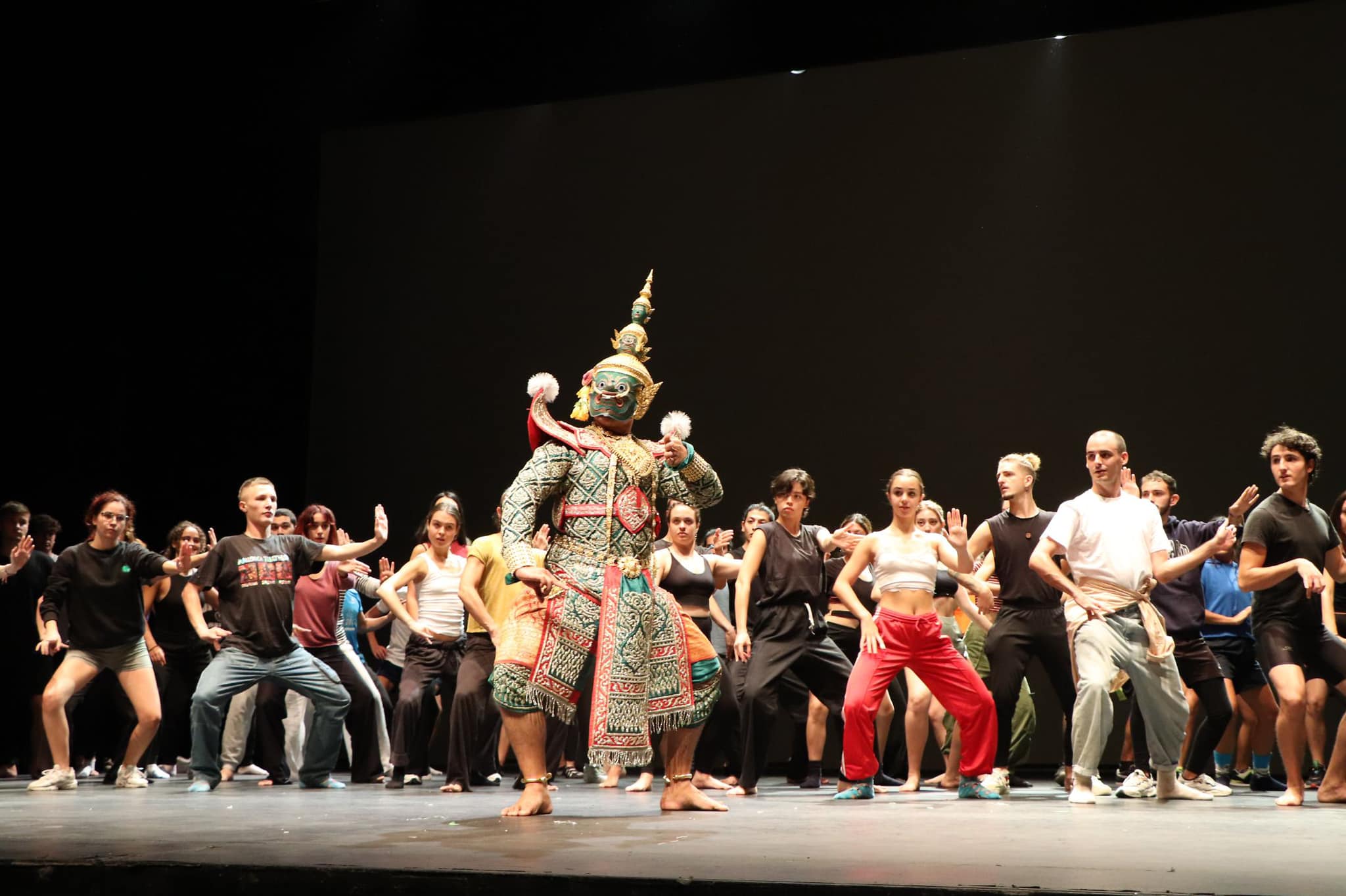 Khon masked-dance drama by Thailand’s College of Dramatic Arts at RESAD ...