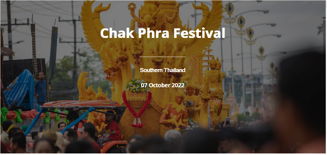 Chak Phra Festival - สถานกงสุลใหญ่ ณ เมืองชิงต่าว