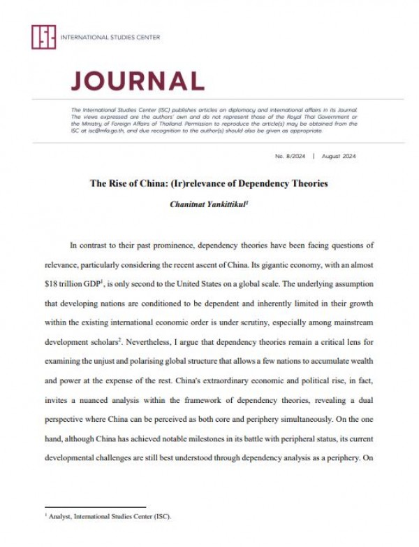 Journal - International Studies Center (ISC)